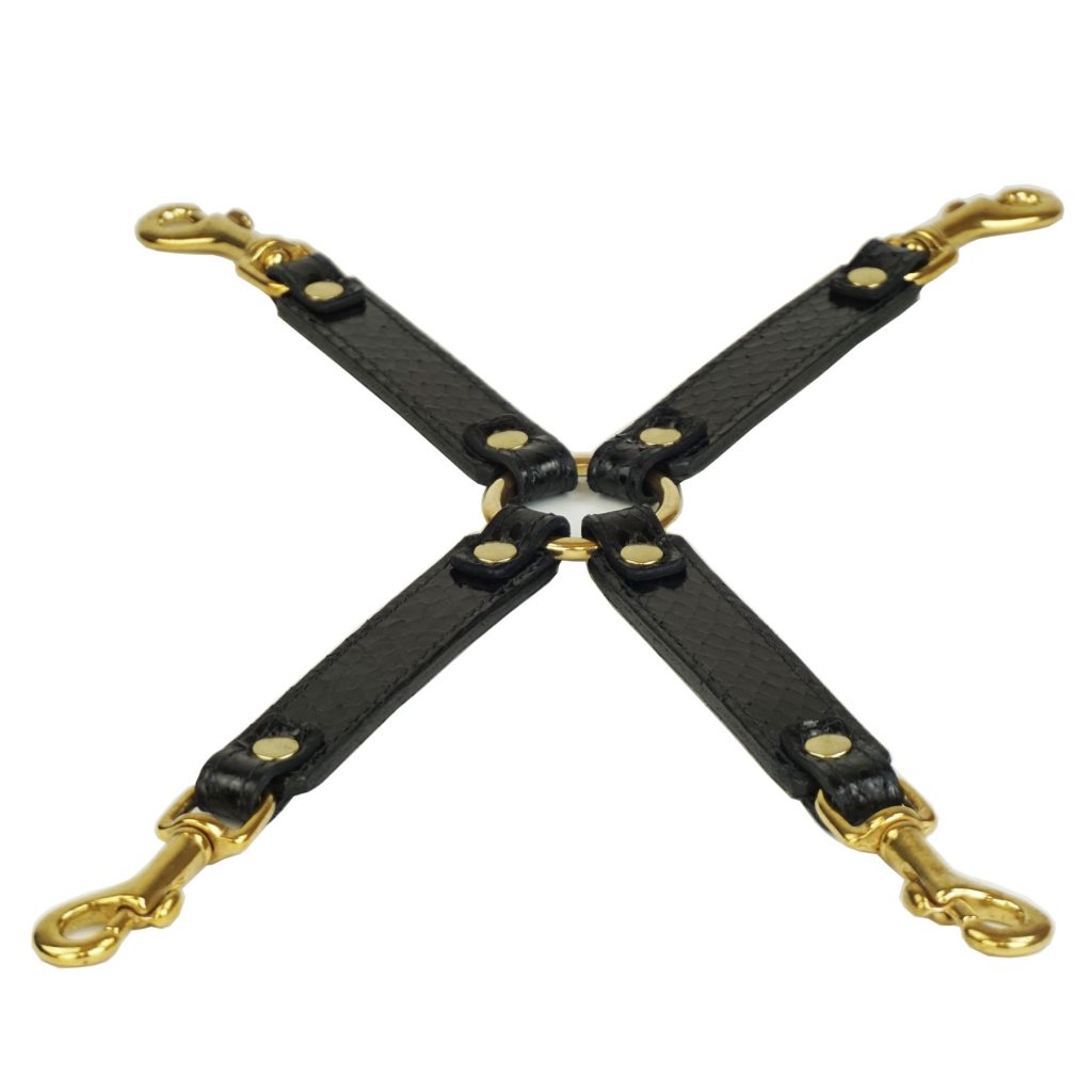 Black Snakeskin Hog Tie - Gallery 58