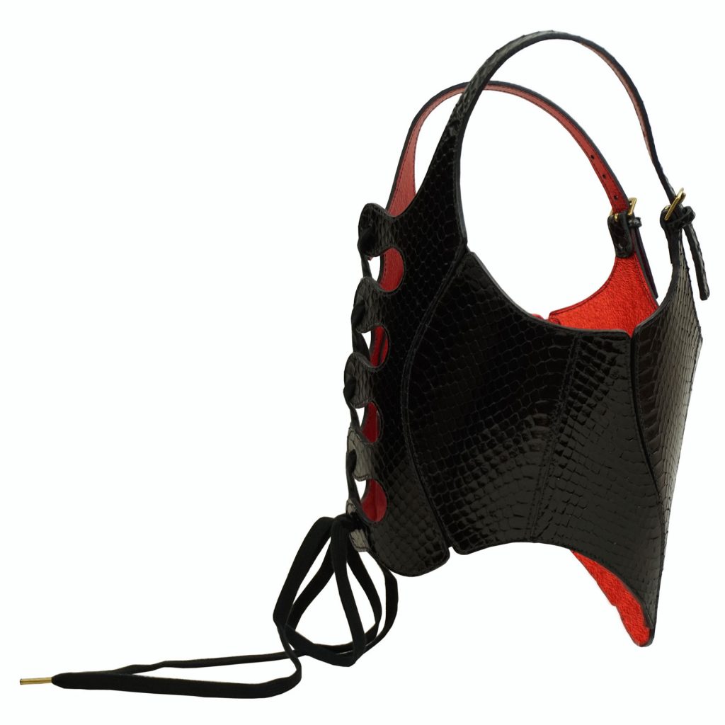 Snakeskin Leather Corset - Gallery 58